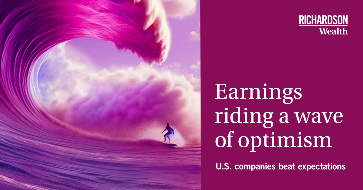 Earnings riding a wave of optimism - Richardson Wealth